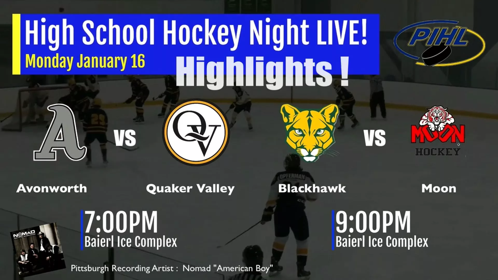 Week 15 Highlights – Monday January 16 2023 – HS Hockey Night LIVE! - TenbandTV