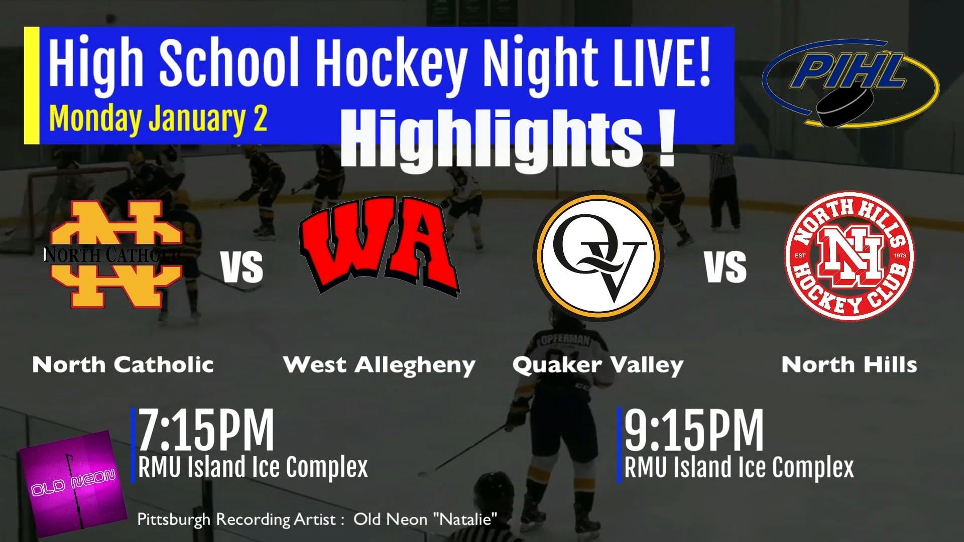 Week 13 Highlights – Monday January 2 2023 – PIHL HS Hockey Night LIVE! - TenbandTV