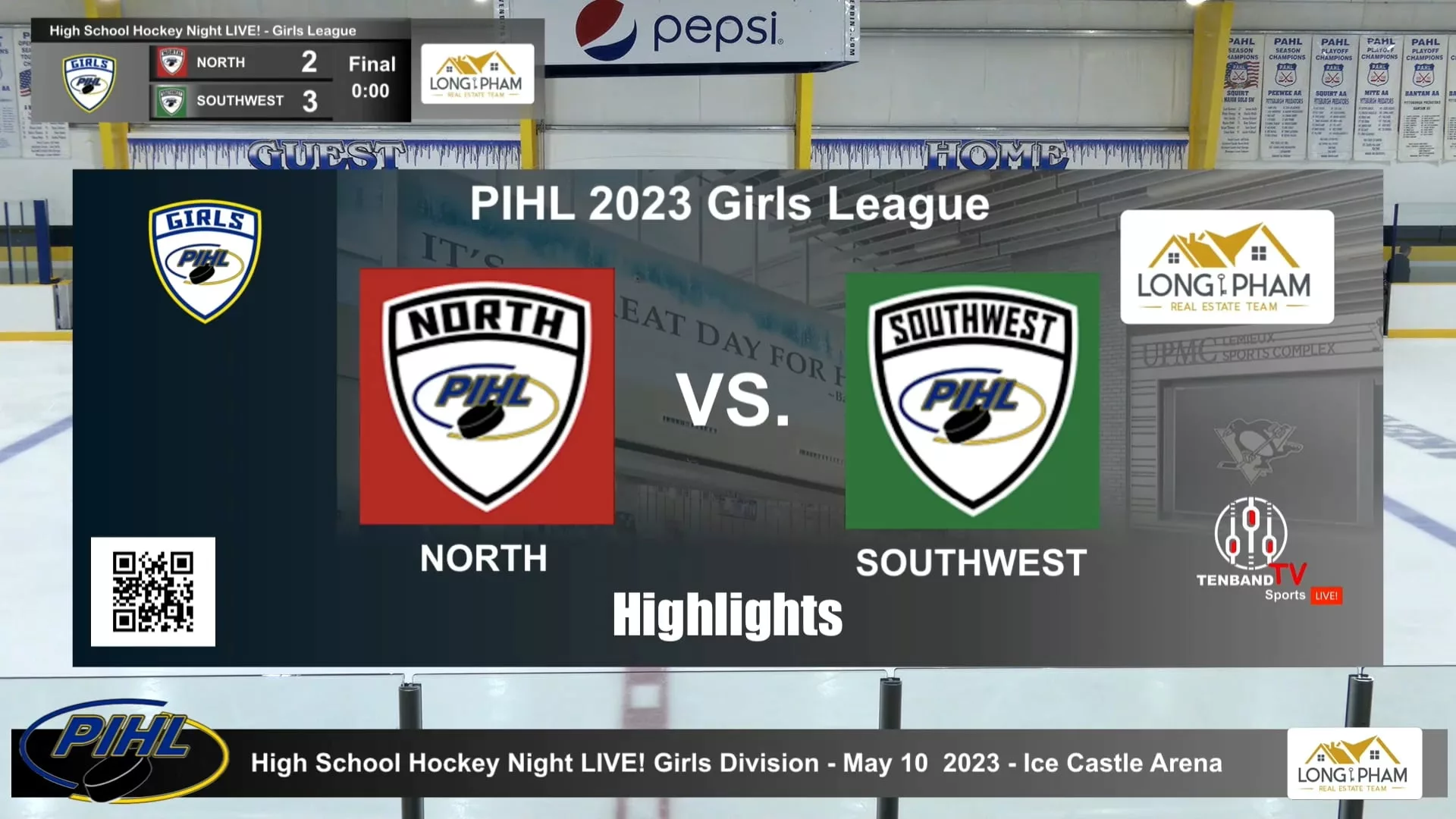 Highlights – North vs Southwest – PIHL Girls – Week 4 - TenbandTV