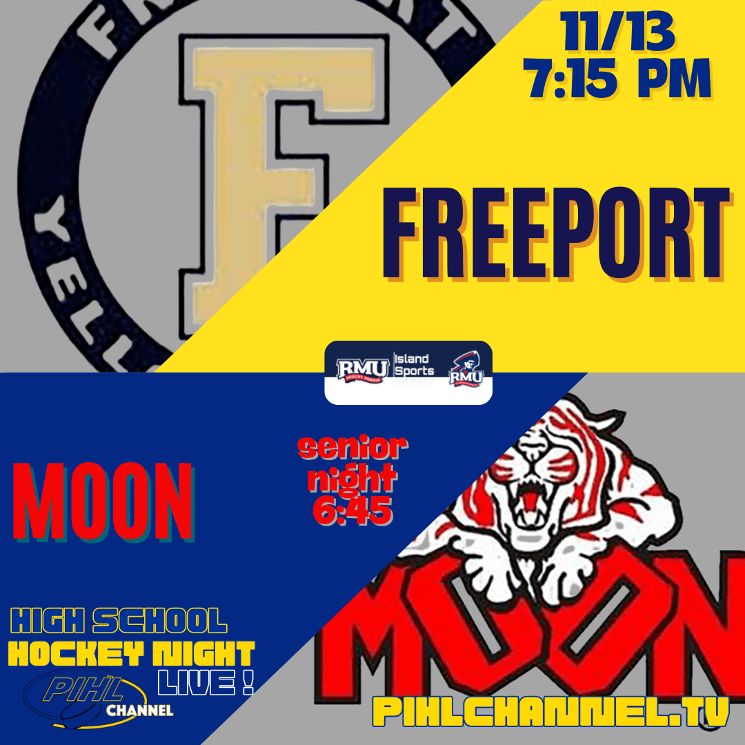Mon Jan 13 – Freeport vs Moon – PIHL High School Hockey Night LIVE! - TenbandTV