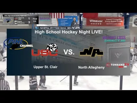 HIGHLIGHTS – Upper St Clair vs North Allegheny – PIHL High School Hockey Night LIVE! Mon Dec 9 ...